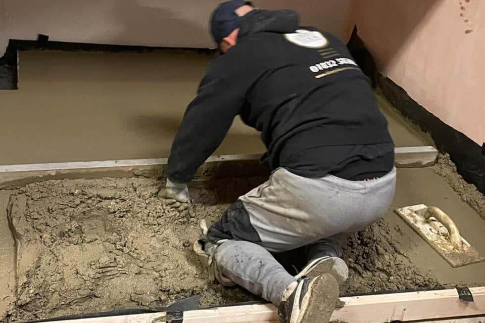 Floor screeding contractors in Kettering - 01933 716018